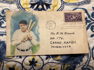 855 Baseball FDC Babe Ruth 1939 | eBay