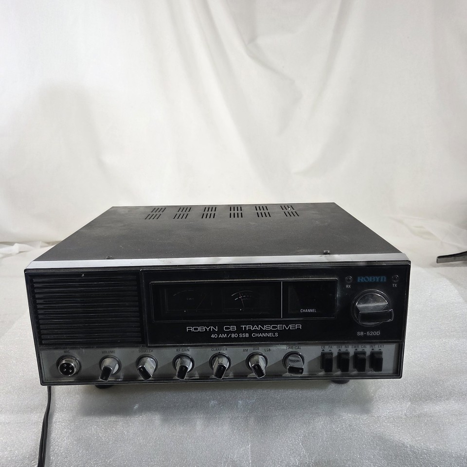 Robyn SB-520D CB Transceiver w Astatic D-104 Microphone T-UG8 Stand ...