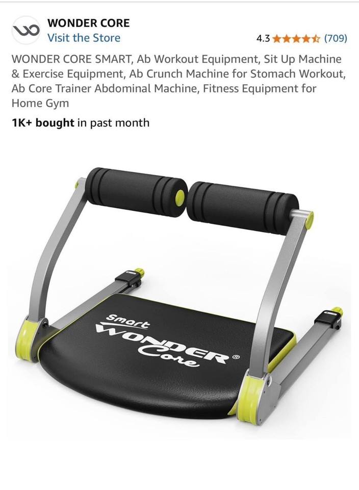 WONDER CORE SMART Sit Up Exercise Equipment, Abdominal Exerc | eBay
