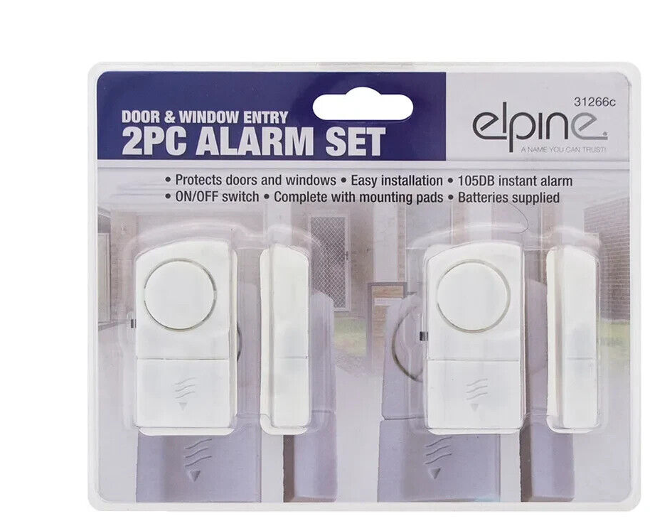 House Door Alarm Switch 4PC WINDOW DOOR ENTRY ALARM SET HOME SHED