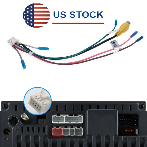 Car Android Radio RCA Adapter Rear View Camera Video Input Cable 10Pin ...