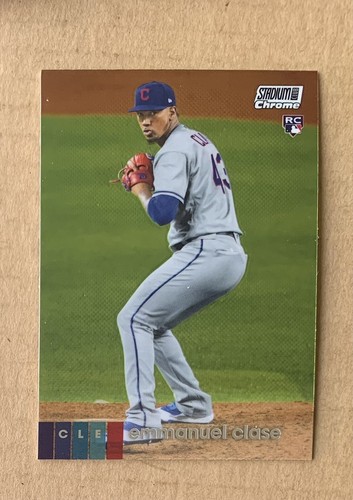2020 Topps Stadium Club Chrome #391 Emmanuel Clase Rookie RC Indians ...
