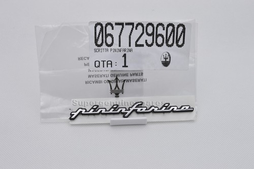 Genuine Maserati Pininfarina Emblem Part Badge Script 67729600 Brand ...