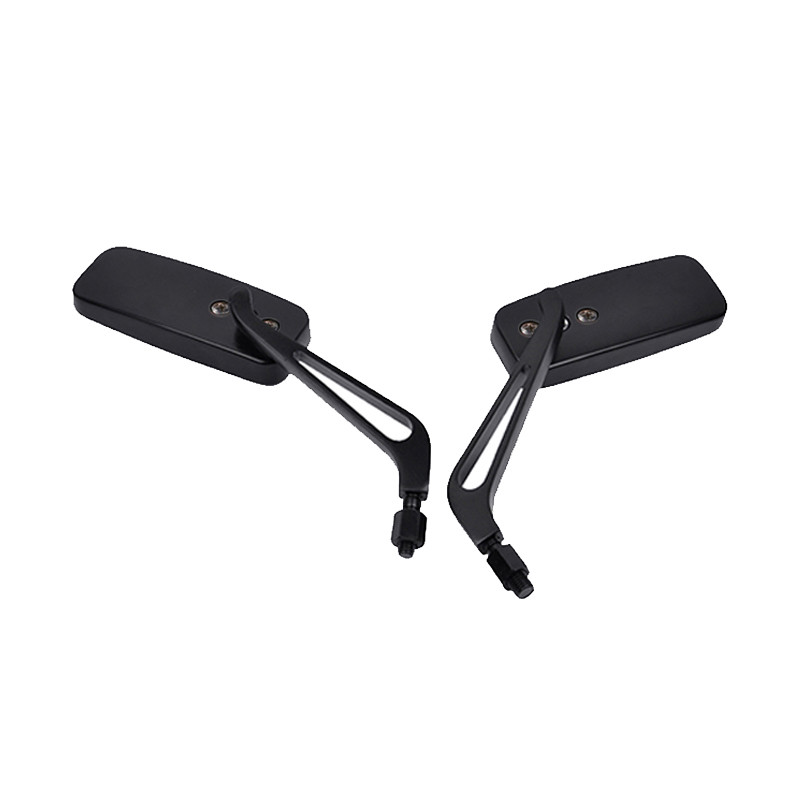 Rectangle Motorcycle Rearview Mirrors 8/10mm For Harley Softail ...