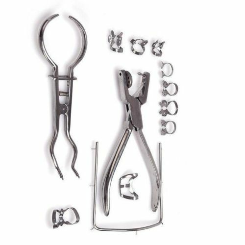 Dental Steel Stainless Dentist Basic Rubber Dam Kit Surgical ...