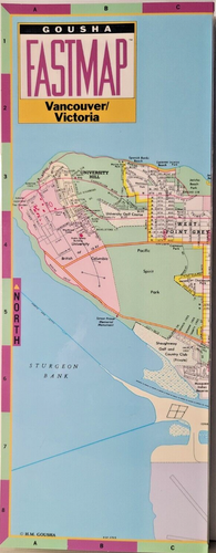 Vancouver / Vitoria, British Columbia - Gousha Laminated Fastmap | eBay
