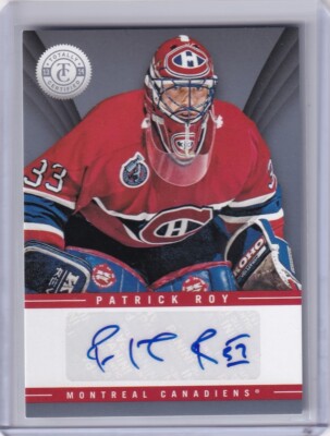 2013-14 Panini Totally Certified Hockey Patrick Roy Auto | eBay