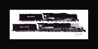Union Pacific Big Boy Drawing