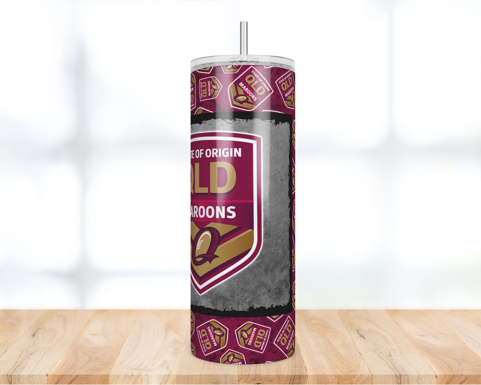 QLD Maroons State Of Origin NRL 20oz Skinny Tumbler Insulated | eBay ...