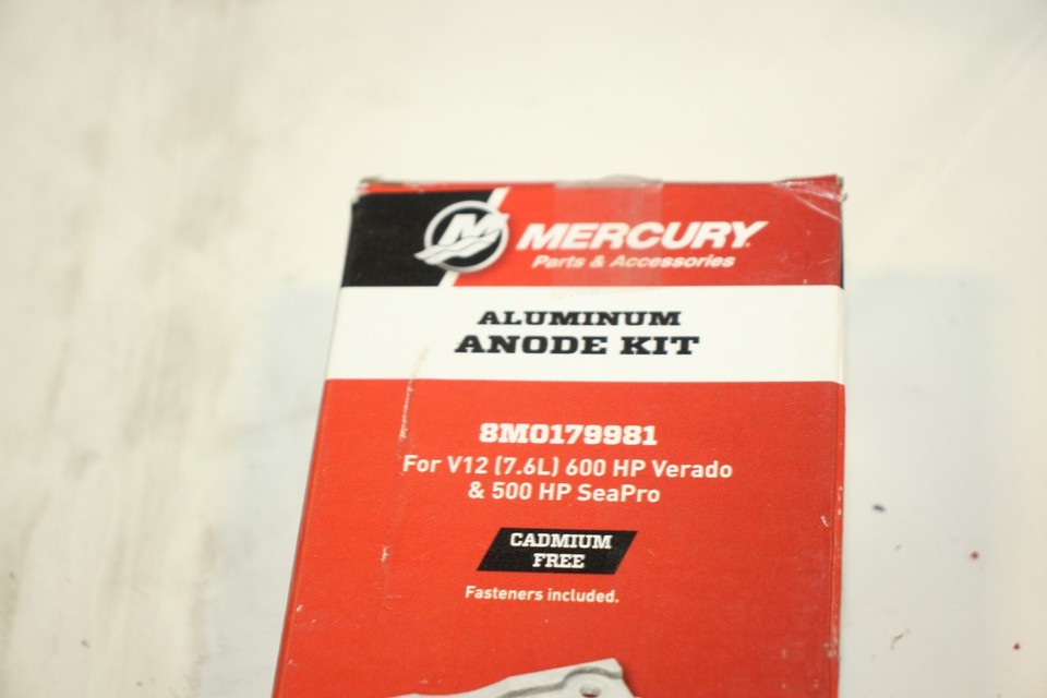 Mercury Marine Aluminum Anode Kit for V12 Verado SeaPro 8M0179981 | eBay