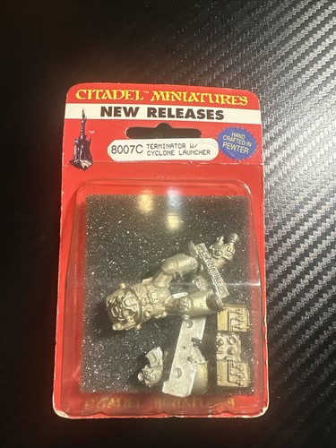 Warhammer 8007C TERMINATOR W/CYCLONE LAUNCHER GW CITADEL MINIATURE 1995 ...