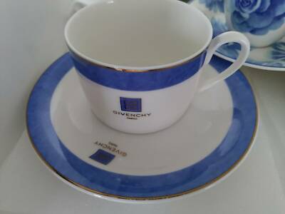 Givenchy coffee cup tea cup with saucer Rare item ship with tracking no ...