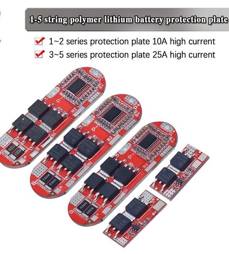 Battery Protection Circuit Board Module 1S 2S 10A 3S 4S 5S 25A BMS PCM ...