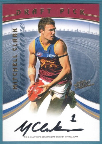 2006 AFL SUPREME (DRAFT PICK SIGNATURE CARD) DP9 Mitchell CLARK ...