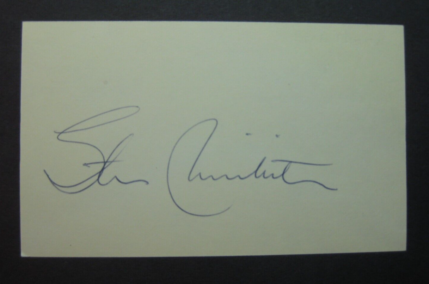 STAN MIKITA signed 3x5 autograph auto Chicago Blackhawks HOF NHL hockey ...