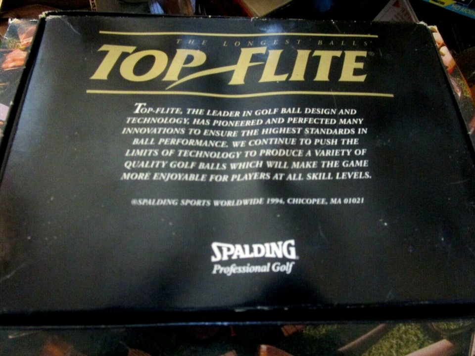 vtg - CADILLAC SEVILLE STS - Empty Golf Ball Box - Top Flite Z-Balata ...