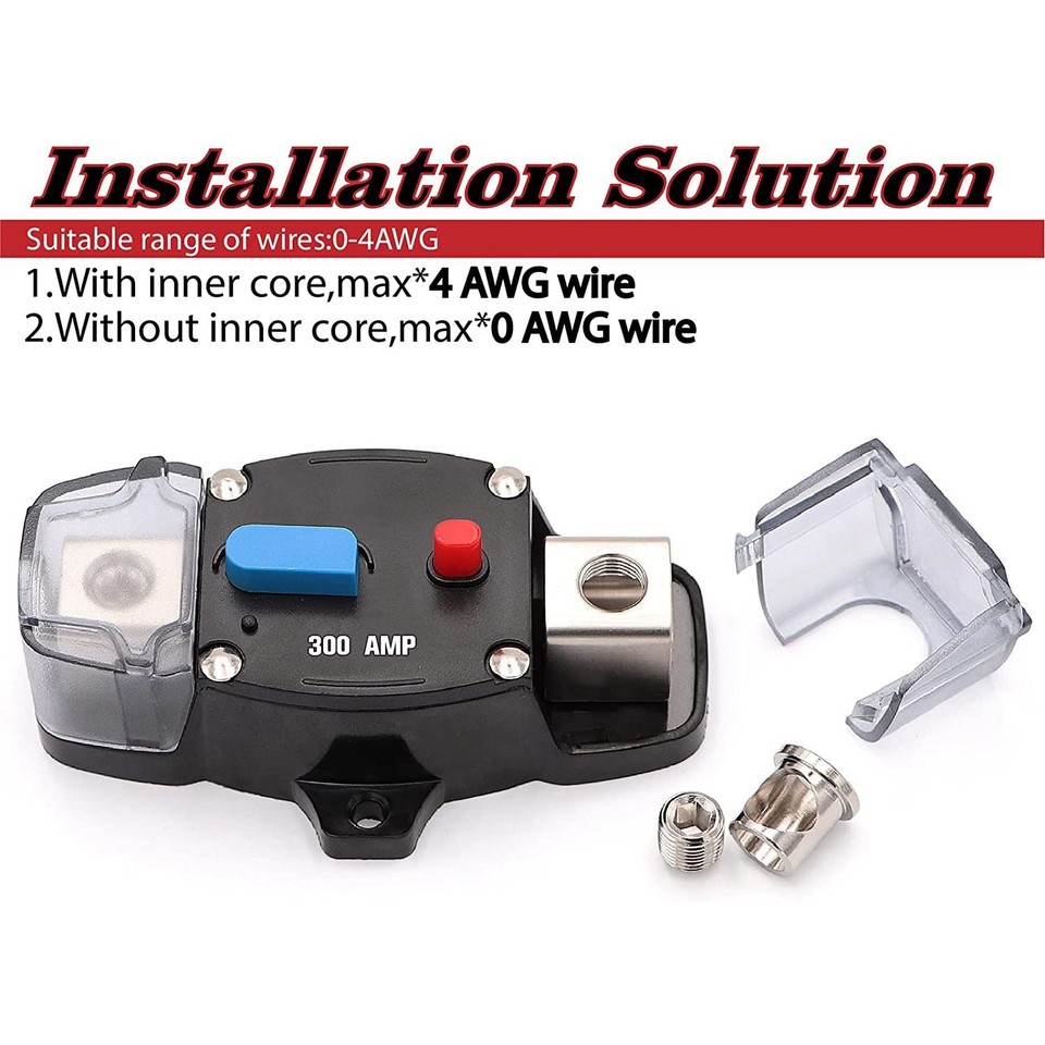 3X(12-48V DC 300 Circuit Breaker with Manual Reset, 0-8 Trolling ...