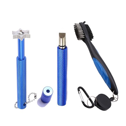 Golf Club Cleaner Kit, 2 Pcs Groove Sharpener Regrooving Tool and 1 Pcs ...