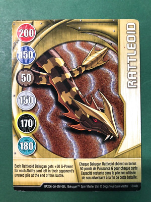 BAKUGAN Battle Brawlers "RATTLEOID" Metal Gate Card 13/48c BA256-GA-SM ...