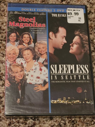 NEW SEALED Double Feature 2 DVD Set Steel Magnolias & Sleepless in ...