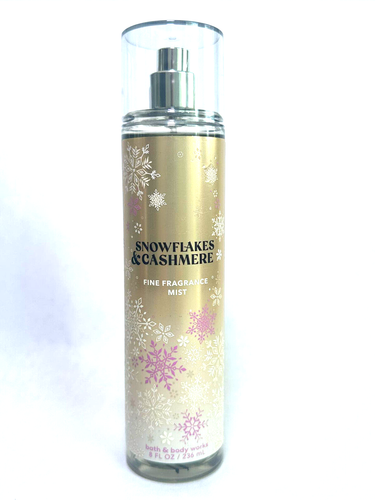 BATH & BODY WORKS SNOWFLAKES & CASHMERE FINE FRAGRANCE MIST 8 FL OZ NEW ...
