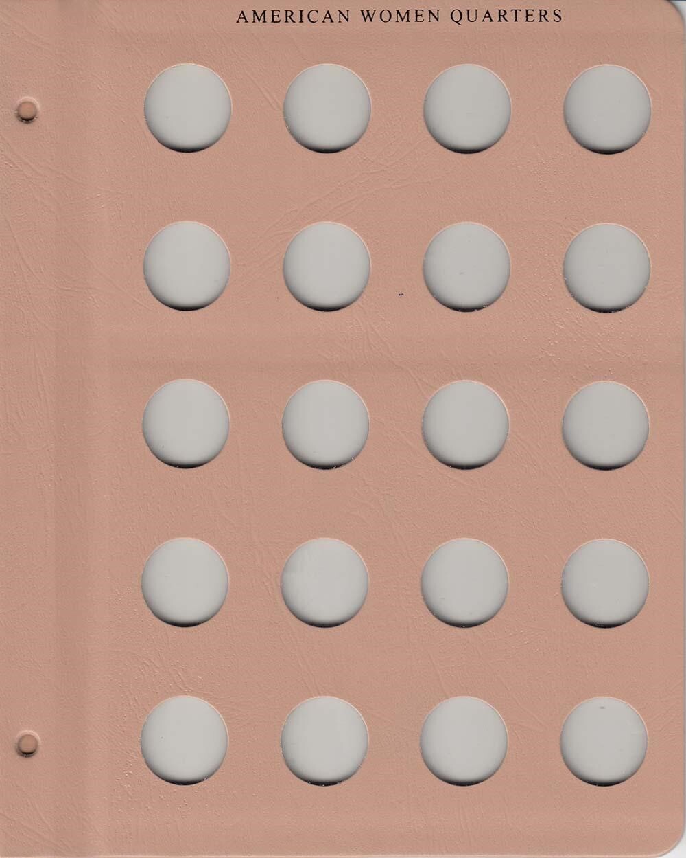 Dansco New Extra Album Page American Women Quarters 20 Blank Slots No ...