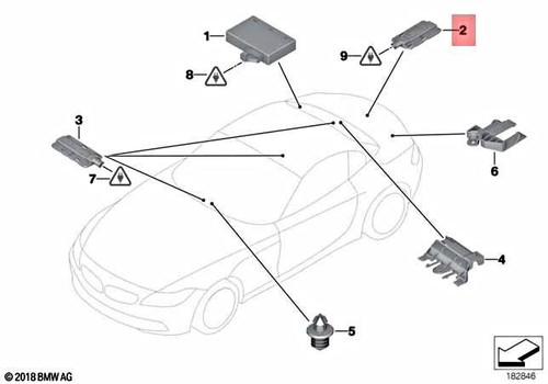 Genuine BMW MINI Hybrid M M3 M6 X1 X5 Bumper Antenna Passive Access ...