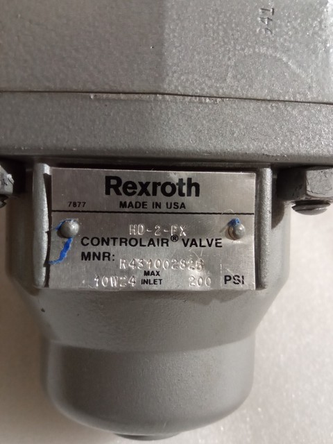 Rexroth HD-2-FX CONTROLAIR VALVE R431002825 200PSI - HD2FX for sale ...