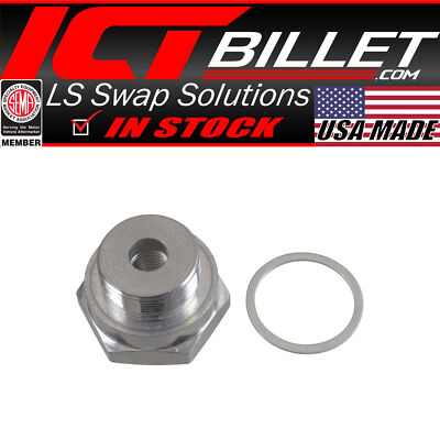 LT LS M28 to 3/8" NPT Coolant Temperature Sensor Adapter Fitting LT1 ...