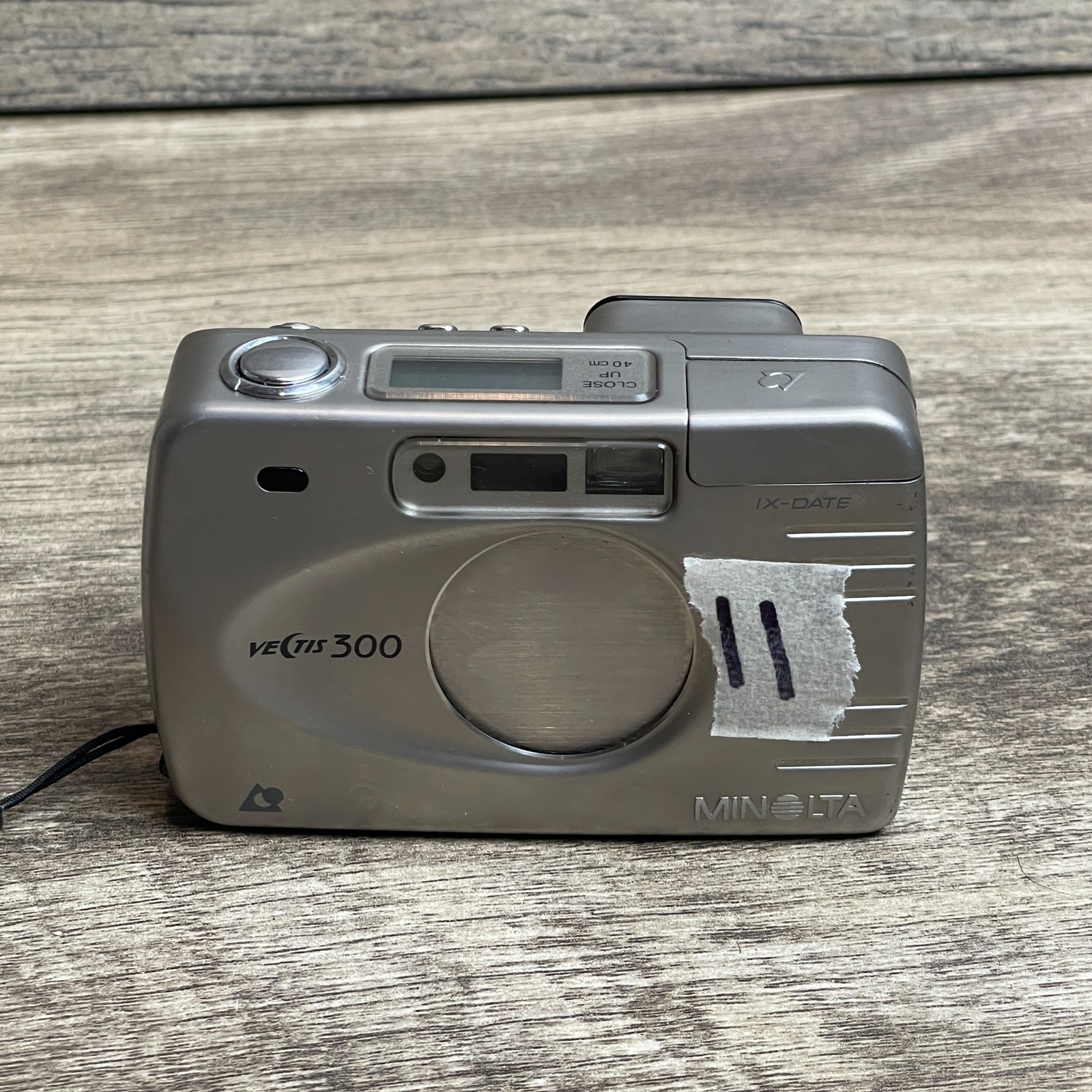 Minolta Vectis 300 Silver Built In Flash APS Compact Point and Shoot ...