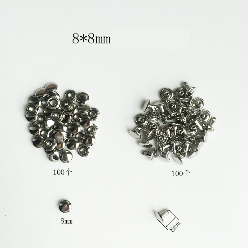 Double Cap Rivets Stud Rapid Rivets Leather Craft Repair 5mm 8mm 9mm ...