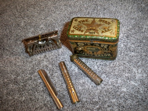 Kampfe Bros 1895 Star Safety Razor With Case & Blade - Complete - Clean ...