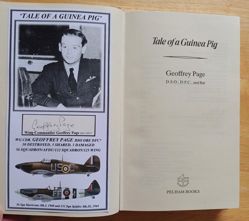 BATTLE BRITAIN 'TALE OF A GUINEA PIG' GEOFFREY PAGE SIGNED | eBay UK