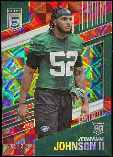 2022 Donruss Elite Jermaine Johnson II RC #140 Red Parallel - New York ...