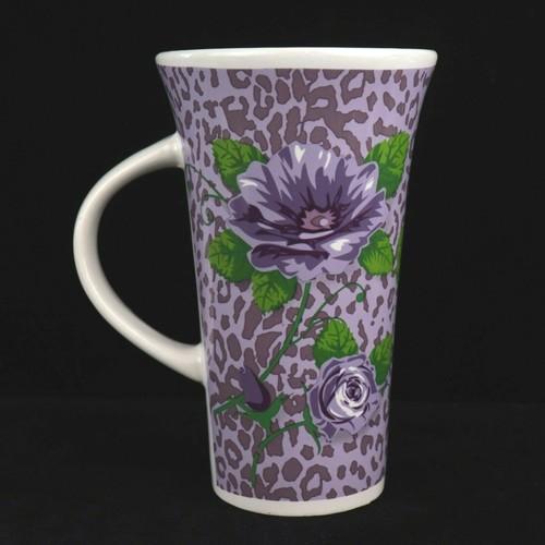 DEBRA VALENCIA - BLUE HARBOR COLLECTION - Cup Mug - Flowers & Butterfly ...