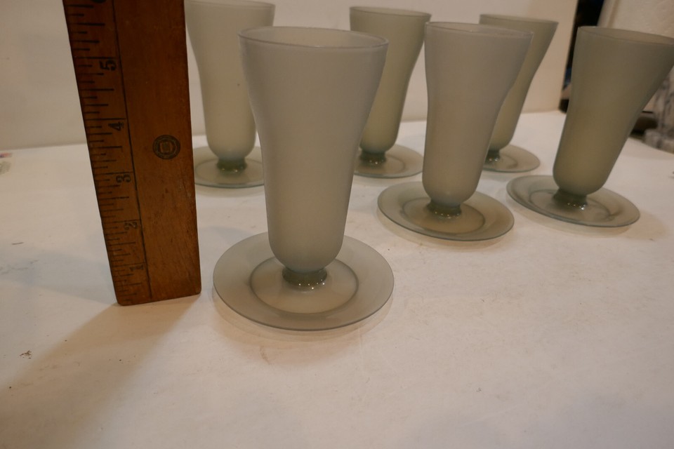 Vintage Tupperware Set Of 6. 754 Smoky Gray Dessert Parfait Pudding ...