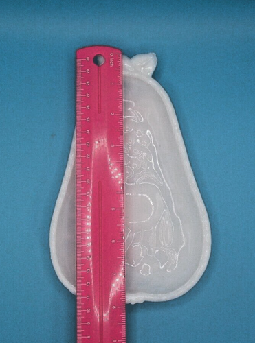 Milk Glass Pear Shaped Dish Spoon Rest Candy Trinket Hazel-Atlas White ...