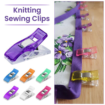 20/50x Multicolored Sewing Clips Fabric Clamps Pins Clasps Pegs ...