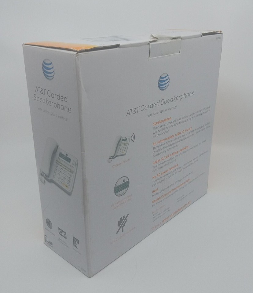 NEW AT&T CL2909 Corded Speakerphone with Caller ID & Call Waiting | eBay