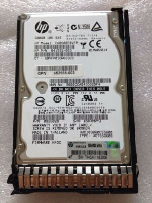 HP Hard Drive 600GB,10000 RPM 2.5 inch Internal Laptop Drive 652583-B21 ...