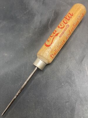Vintage Coca Cola Ice Pick Wood Handle Coke Soda Drink Collectible | eBay