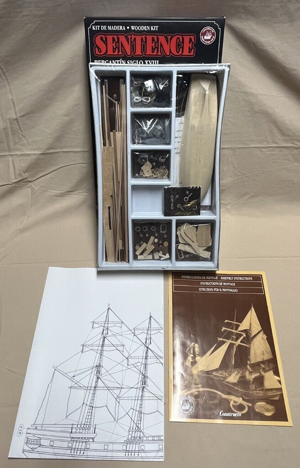 Constructo 1:100 Bergantin Siglo XVIII Brig 'Sentence' Wooden Model Kit ...