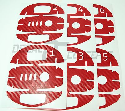 DJI Phantom 4 RED Carbon Fiber Battery 1-6 Skin Stickers Graphic Wrap ...