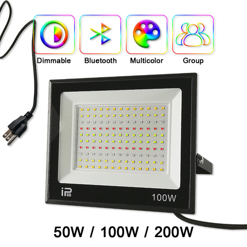 LED Colored Flood Light Outdoor Decor Waterproof IP66 50W-200W ...