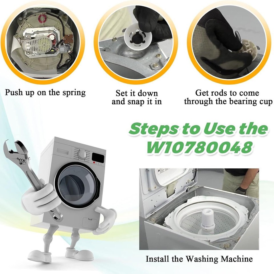 4 Packs Washing Machine Suspension Rods Fit for Whirlpool Amana Maytag ...