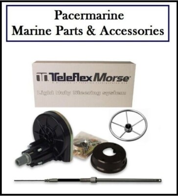 Teleflex 13FT Boat Steering Kit System Outboard Max 53HP Includes S/S ...