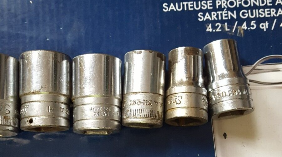Snap On 1/2" Drive 10 Sockets One 3/4" Drive Socket U1 | eBay