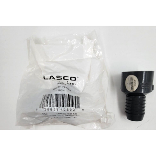 Lot of 2 Lasco 1 in. Insert x 1 in. Dia. FPT Insert Adapter Water Pipe ...