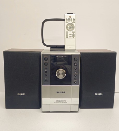 PHILLIPS MCM 196D/37 Micro-Hifi Sistem Tape/ CD/AM-FM/AUX IPOD Speaker ...