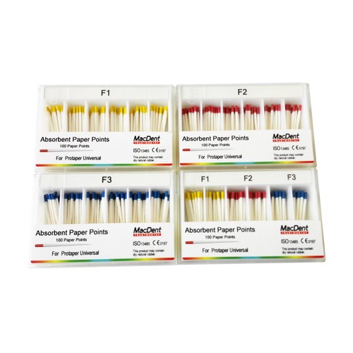 MacDent Dental Universal Endodontic Absorbent Paper Points F1 F2 F3 ALL ...